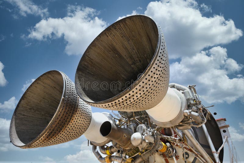 Titan II Rocket Engines in the New Mexico Desert Editorial Image ...