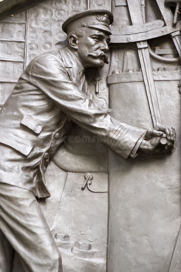 Titanic Engineers Memorial Detail Stock Image - Image of courage ...