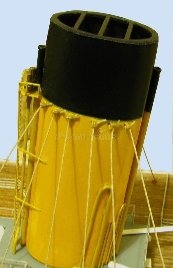 Titanic funnel and rigging stock image. Image of deck - 14357025
