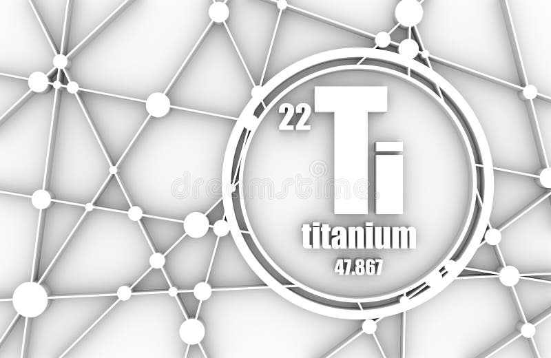 Titanium chemical element. stock illustration. Illustration of abstract ...