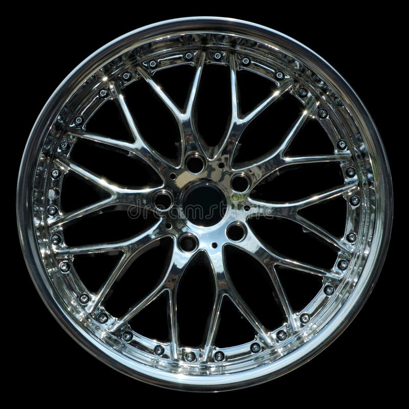 Titanium Crhome Car Rim Texture Isolated Stock Image - Image of metal ...