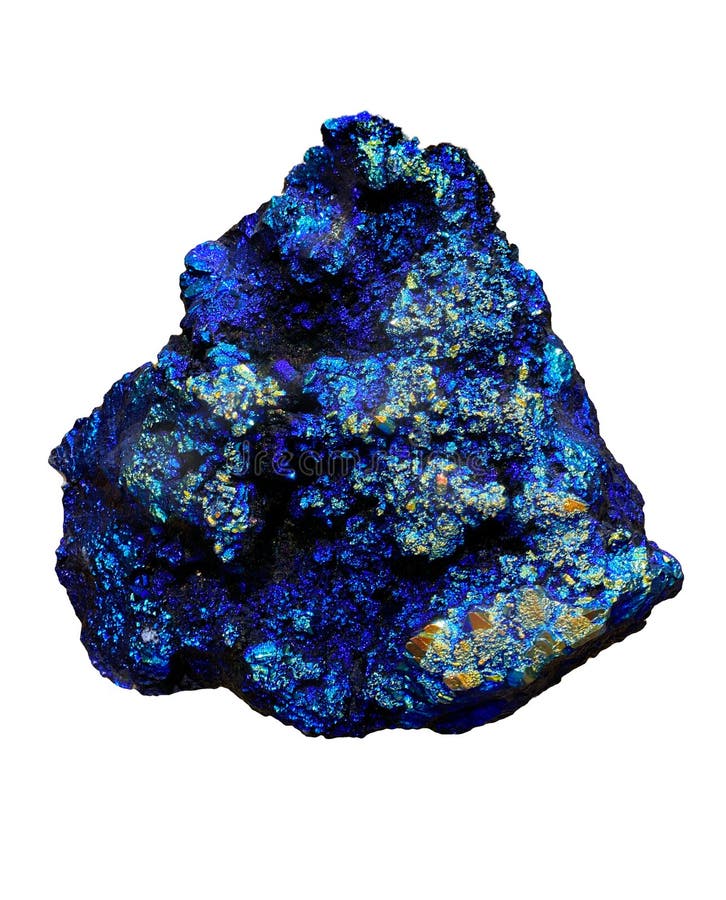 Titanium Geode Isolated Closeup Studio on White Stock Photo - Image of ...