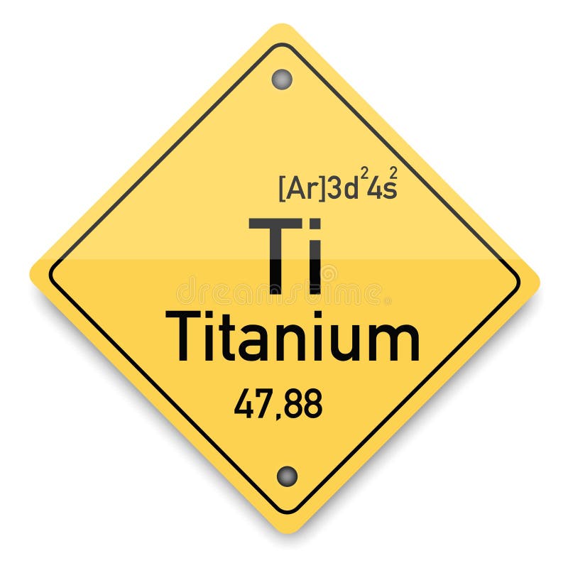 Titanium Periodic Table of the Elements Vector Stock Vector ...