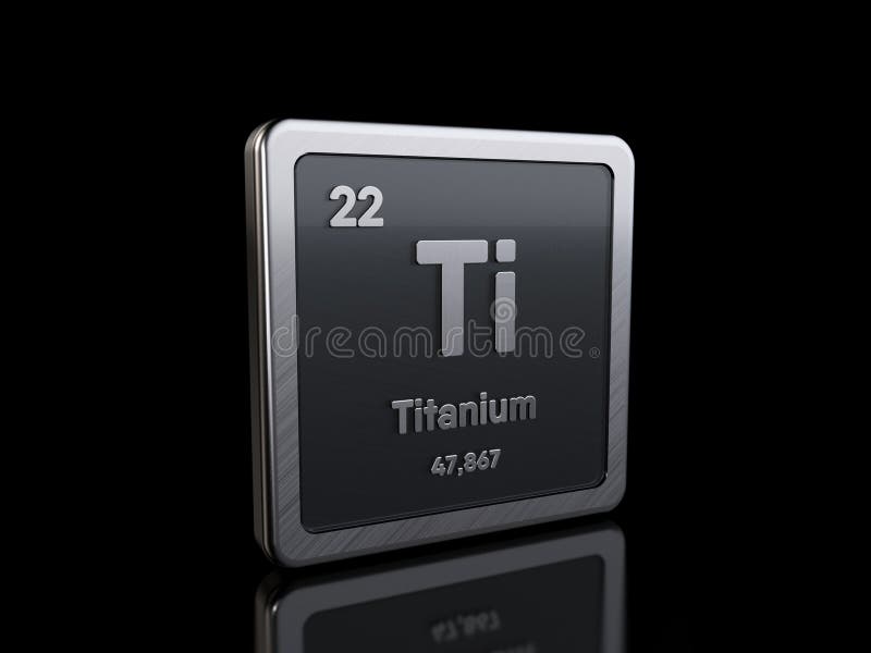 Chemical Element Titanium From The Periodic Table Stock Illustration ...