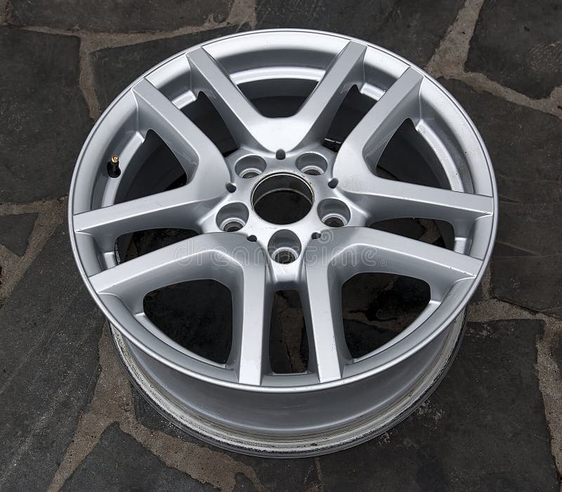 The Titanium Wheels for Auto Stock Image - Image of circle, simple ...
