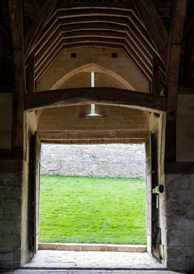 The Tithe Barn on Pound Lane, Medieval Stone Barn in the Barton Grange ...