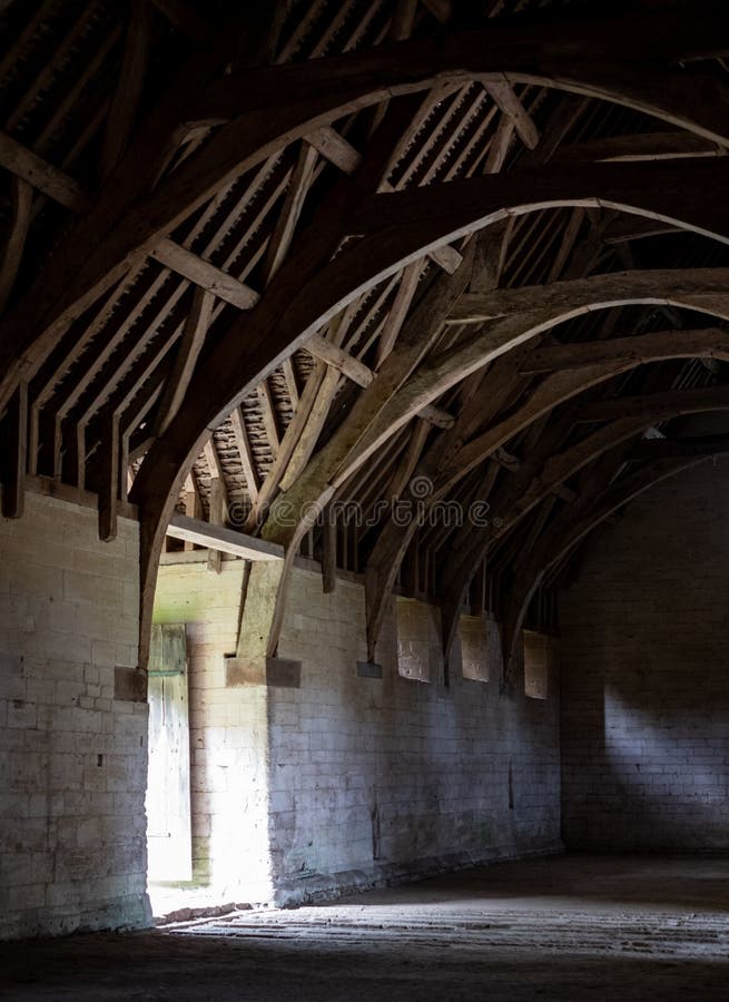 The Tithe Barn on Pound Lane, Medieval Stone Barn in the Barton Grange ...