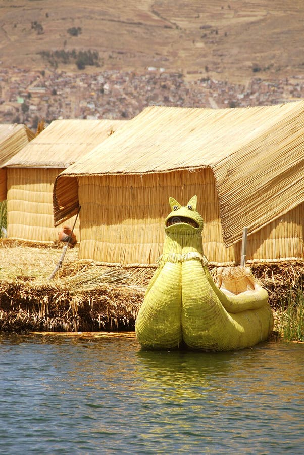 Titicaca Lake islands stock image. Image of america, lake - 50388187