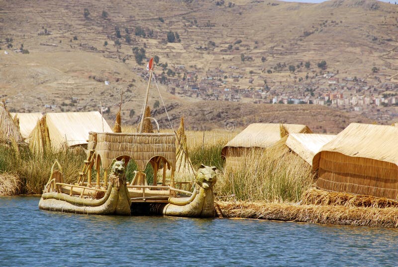 Titicaca Lake islands stock image. Image of latin, destination - 50388247