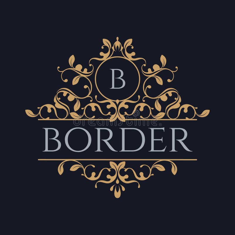 Royal Monogram Frame. Classic Decorative Element Stock Vector ...