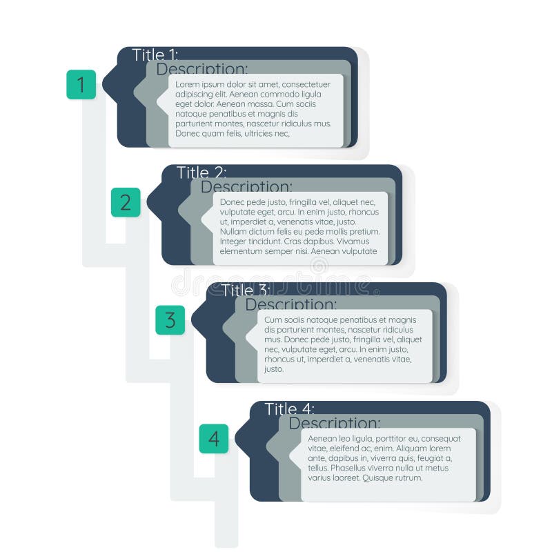 Title Business Infographics Template Items Stock Vector - Illustration ...