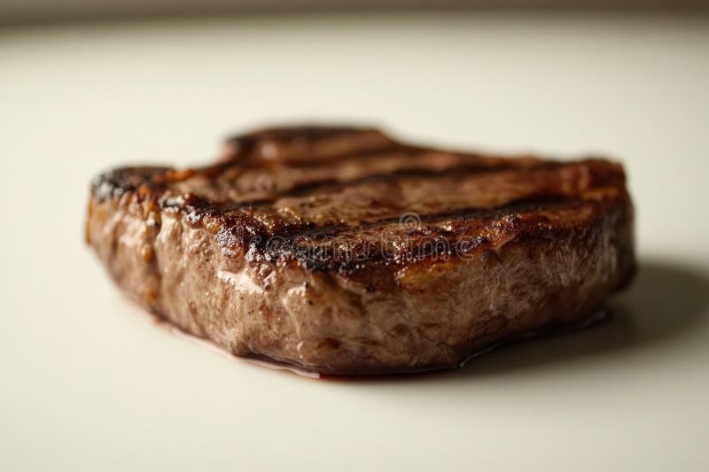 Close-up Juicy Grilled Steak Focus on Texture and Grill Marks. AI Generative Stock Illustration ...