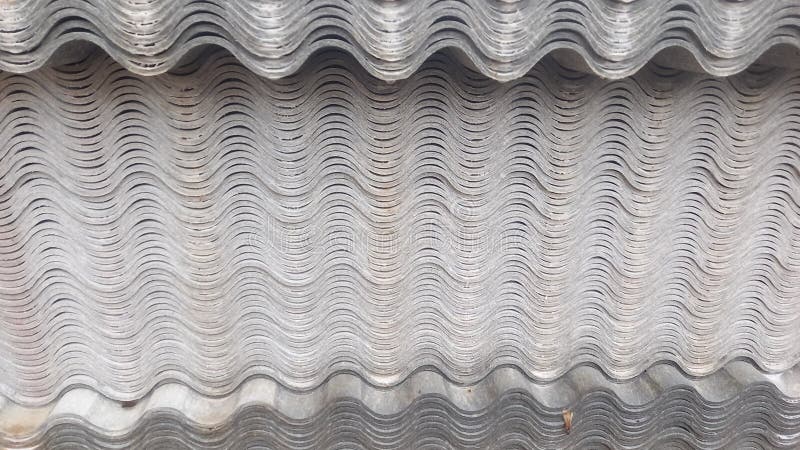 Close-Up of Stack of Corrugated Metal Roofing Sheets Outdoors Stock ...