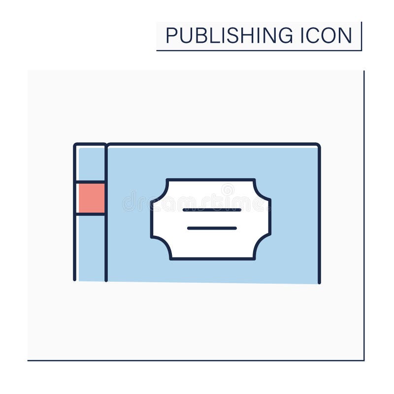 Title color icon stock vector. Illustration of book - 233267484