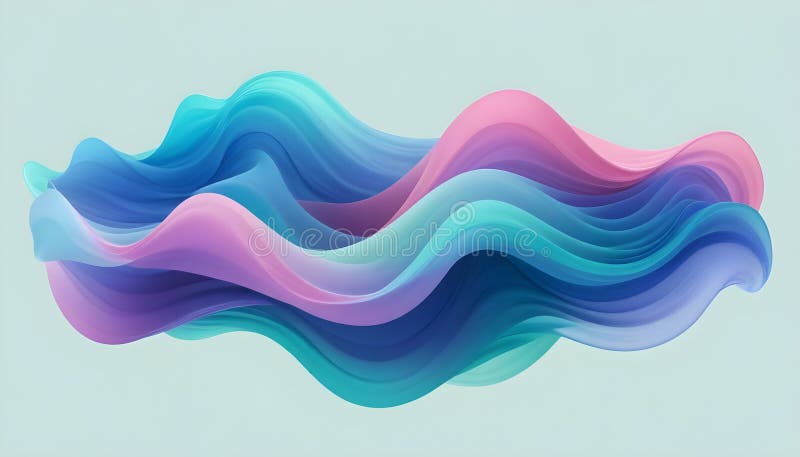Title: Colorful Abstract Waves of Fluid Light. Dynamic Texture ...