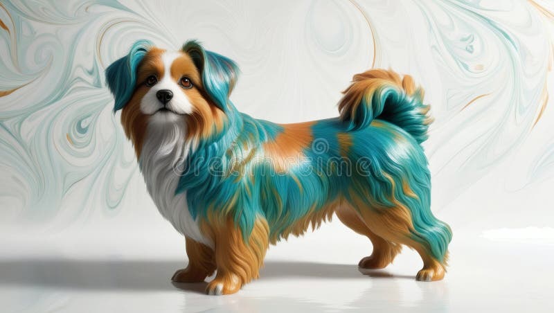 A Living Masterpiece: a Truly Breathtaking Multi-colored Dog, a Sight ...