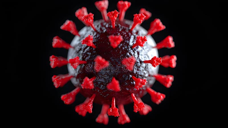**Title:** Microscopic View of a Coronavirus Particle: Detailed 3D ...