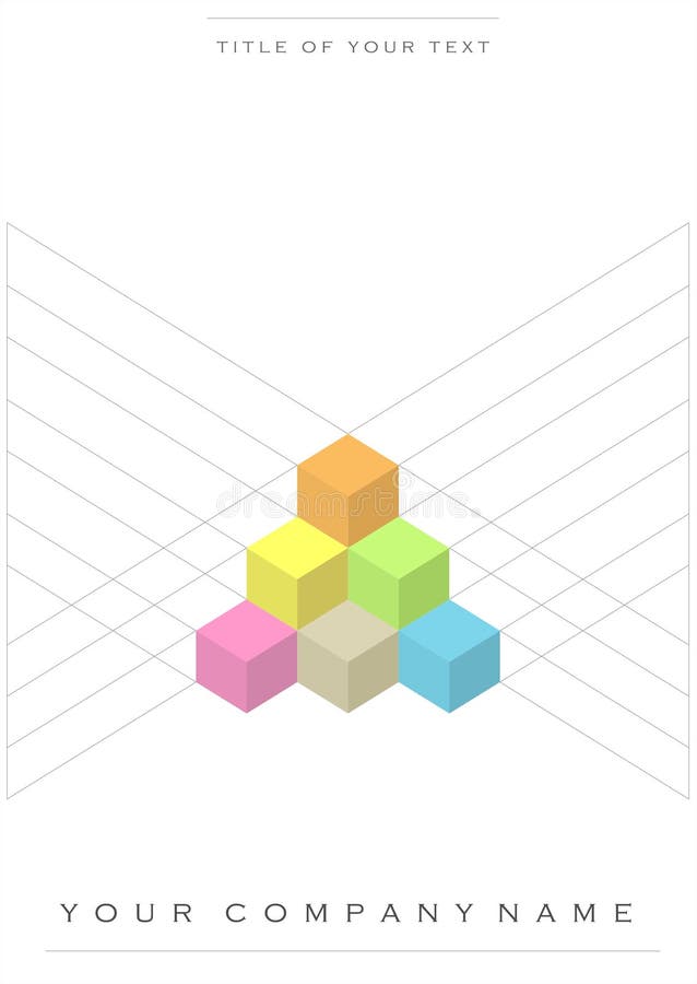 Title page. stock vector. Illustration of cover, colorful - 54554514