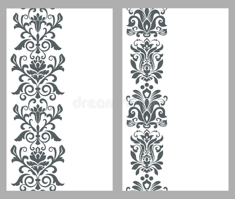 Title Page Template with Vintage Floral Ornament Stock Vector ...