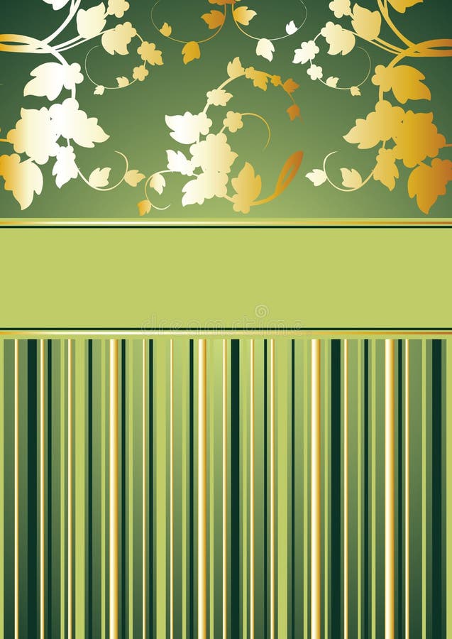 Title Page from Vegetable Pattern and Line Stock Vector - Illustration ...