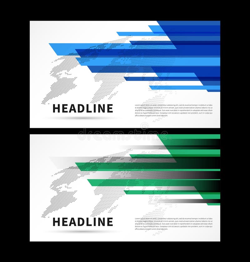 Title Pages with Decorative Elements and World Map Stock Vector ...