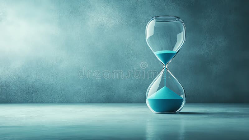 The Title of this Piece is Illuminated Blue Hourglass, Abstract, Studio ...