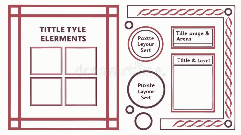 Title Style Elements, Poster and Banner Design Vector Design Generative ...