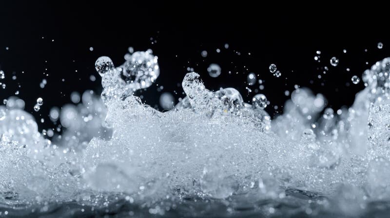The Title is "Water Splashing". Stock Image - Image of generated, main ...