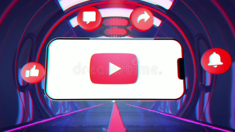 YouTube Logo Intro 3d Motion Graphics Animation Stock Footage - Video ...