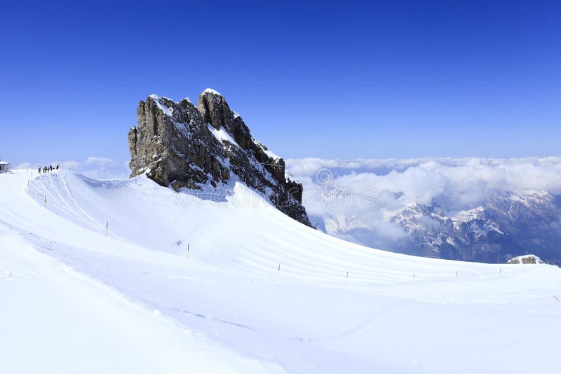 Titlis stock image. Image of trip, mountain, titlis, peak - 19395241