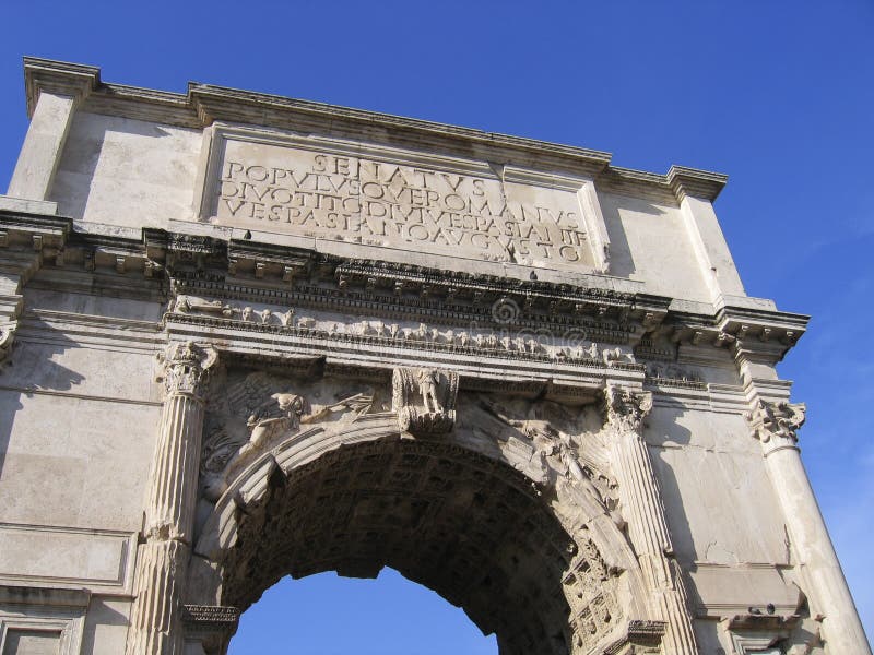 Triomfboog - Rome stock foto. Image of viering, decors - 2520892