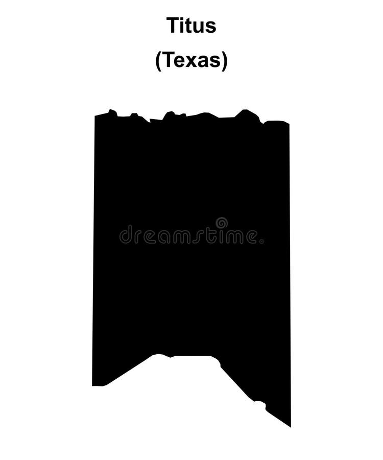 Titus outline map stock vector. Illustration of region - 361794419
