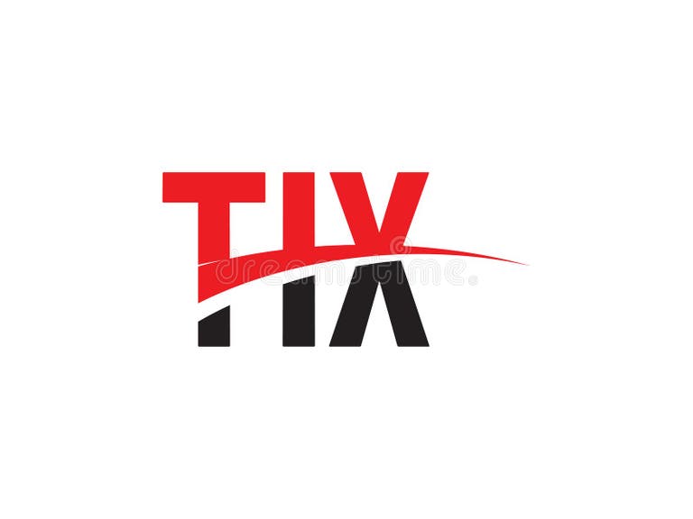 TIX Letter Initial Logo Design Vector Illustration Stock Vector ...