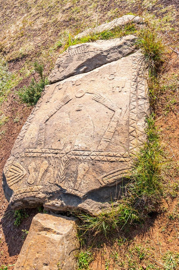 Megalithic Tiya Stone Pillars Near Addis Abbaba, Ethiopia Stock Photo ...
