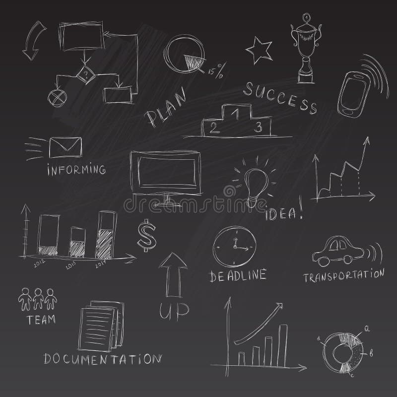 Tiza infographic ilustración del vector. Ilustración de vector - 43538473