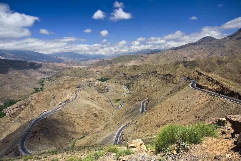 The Tizi-n-Tichka pass stock image. Image of hairpin - 16723797