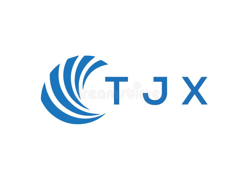 TJX Letter Logo Design on White Background. TJX Creative Circle Letter ...