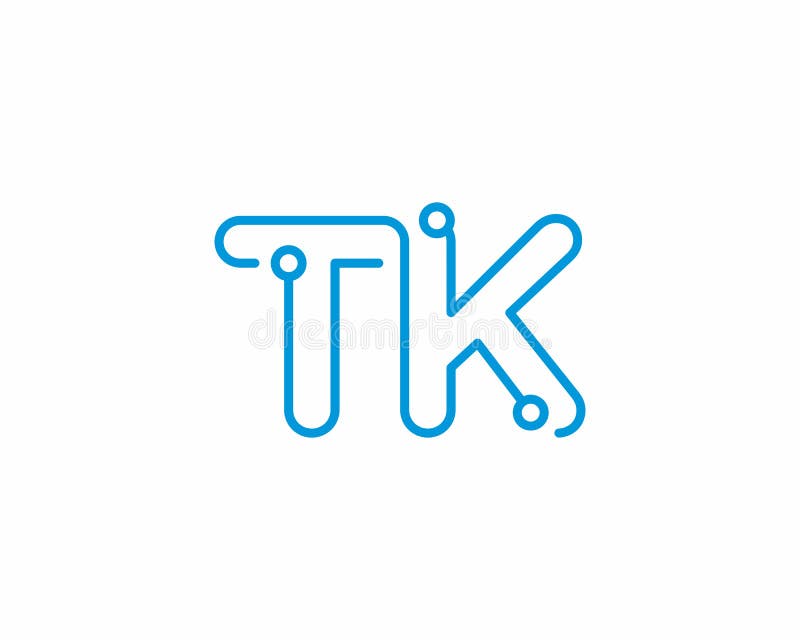 TK Letters Logo Design Vector 001 Stock Vector - Illustration of ...