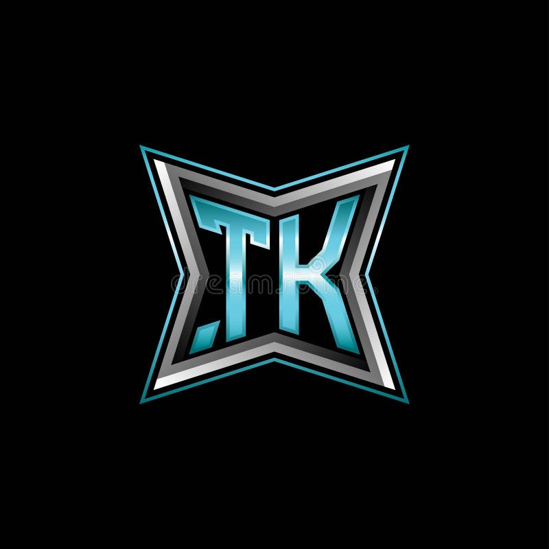 TK Logo Monogram Geometric Modern Design Stock Vector - Illustration of ...