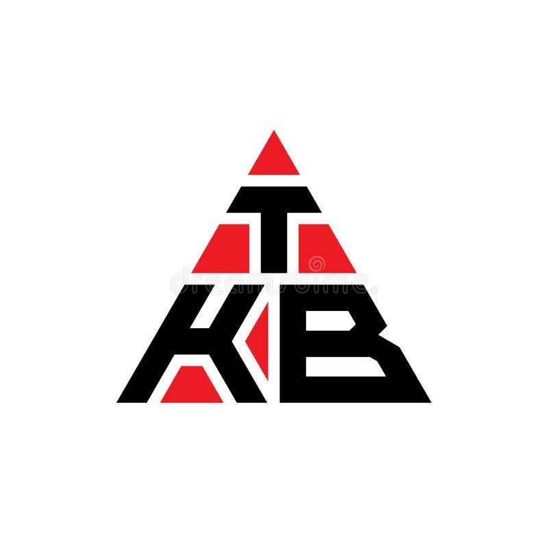 TKB Triangle Letter Logo Design with Triangle Shape. TKB Triangle Logo ...