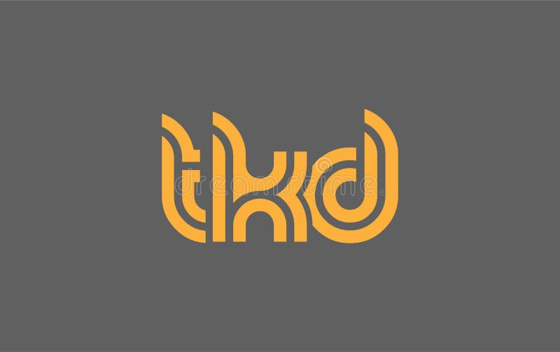 TKD Creative Unique Modern Letter Logo Design Stock Vector ...