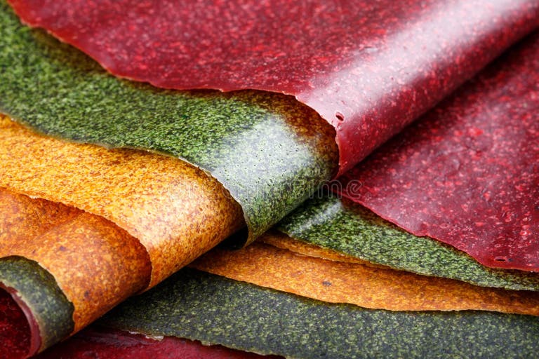Tklapi - Dried Mashed Fruit Pulp / Colorful Fruit Leather Stock Image ...
