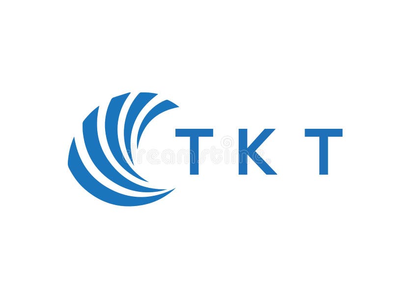 TKT Letter Logo Design on White Background. TKT Creative Circle Letter ...