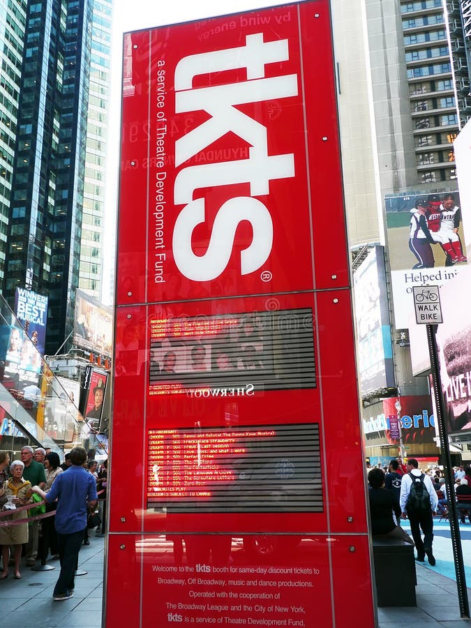 TKTS Discount Electronic Display. Editorial Image - Image of discount ...