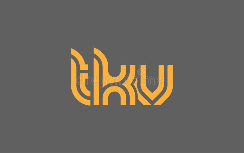 TKV Creative Unique Modern Letter Logo Design Stock Vector ...