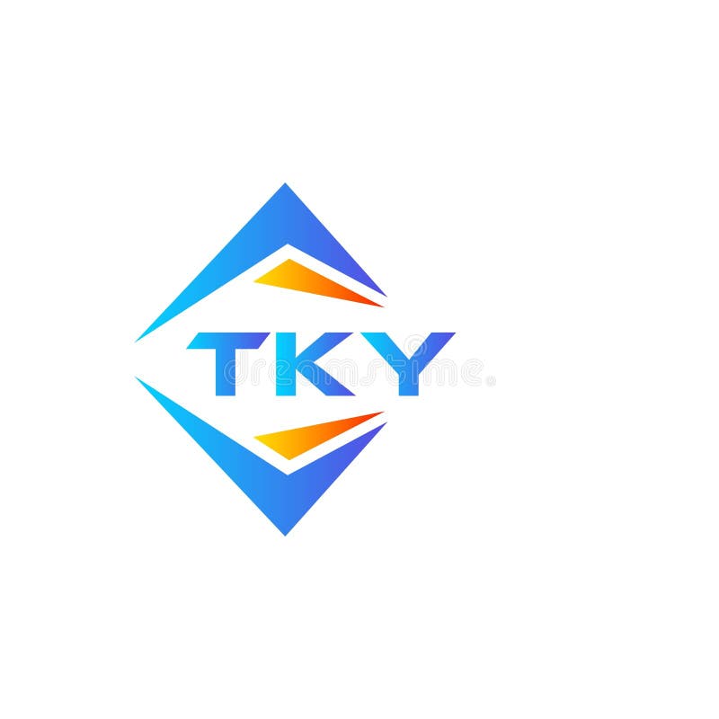 TKY Abstract Technology Logo Design on White Background. TKY Creative ...