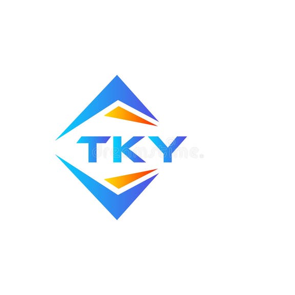 TKY Abstract Technology Logo Design on White Background. TKY Creative ...