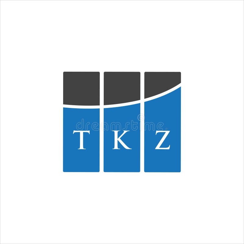 TKZ Letter Logo Design on White Background. TKZ Creative Initials ...
