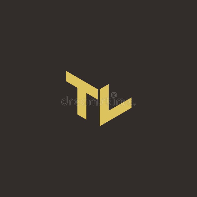 TL Logo Letter Initial Logo Designs Template with Gold and Black ...