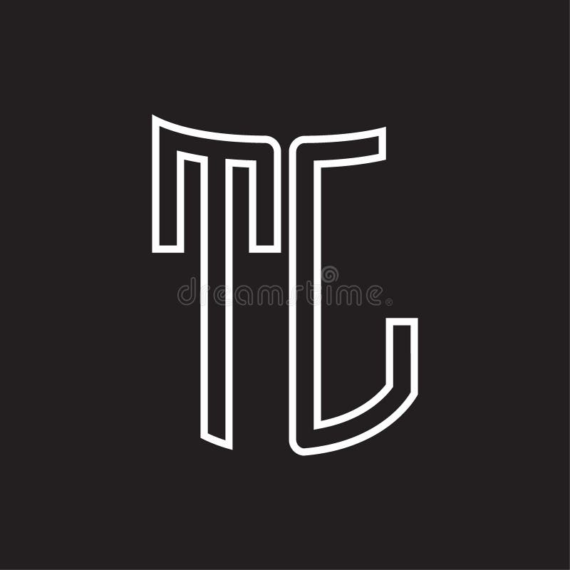 TL Logo Monogram with Ribbon Style Outline Design Template Stock Vector ...